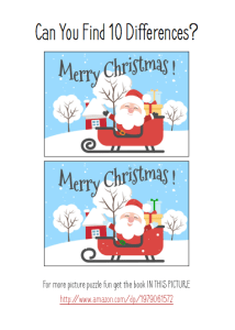 Spot The Differences – Santa Claus (printable) – Elle Simms
